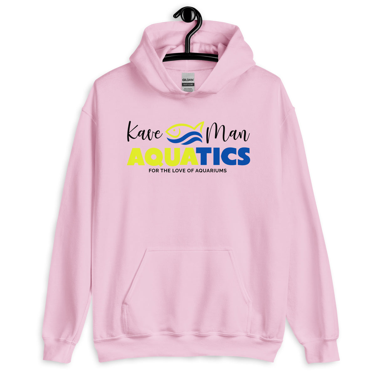 Official KaveMan Black Logo Unisex Hoodie – KaveMan Aquatics Shop